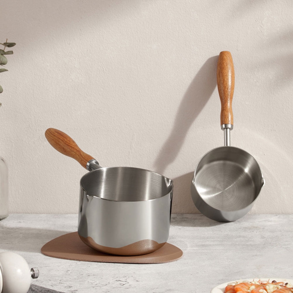 Small Stainless Steel Saucepan Deep Pot for Boiling, Warming, and ...