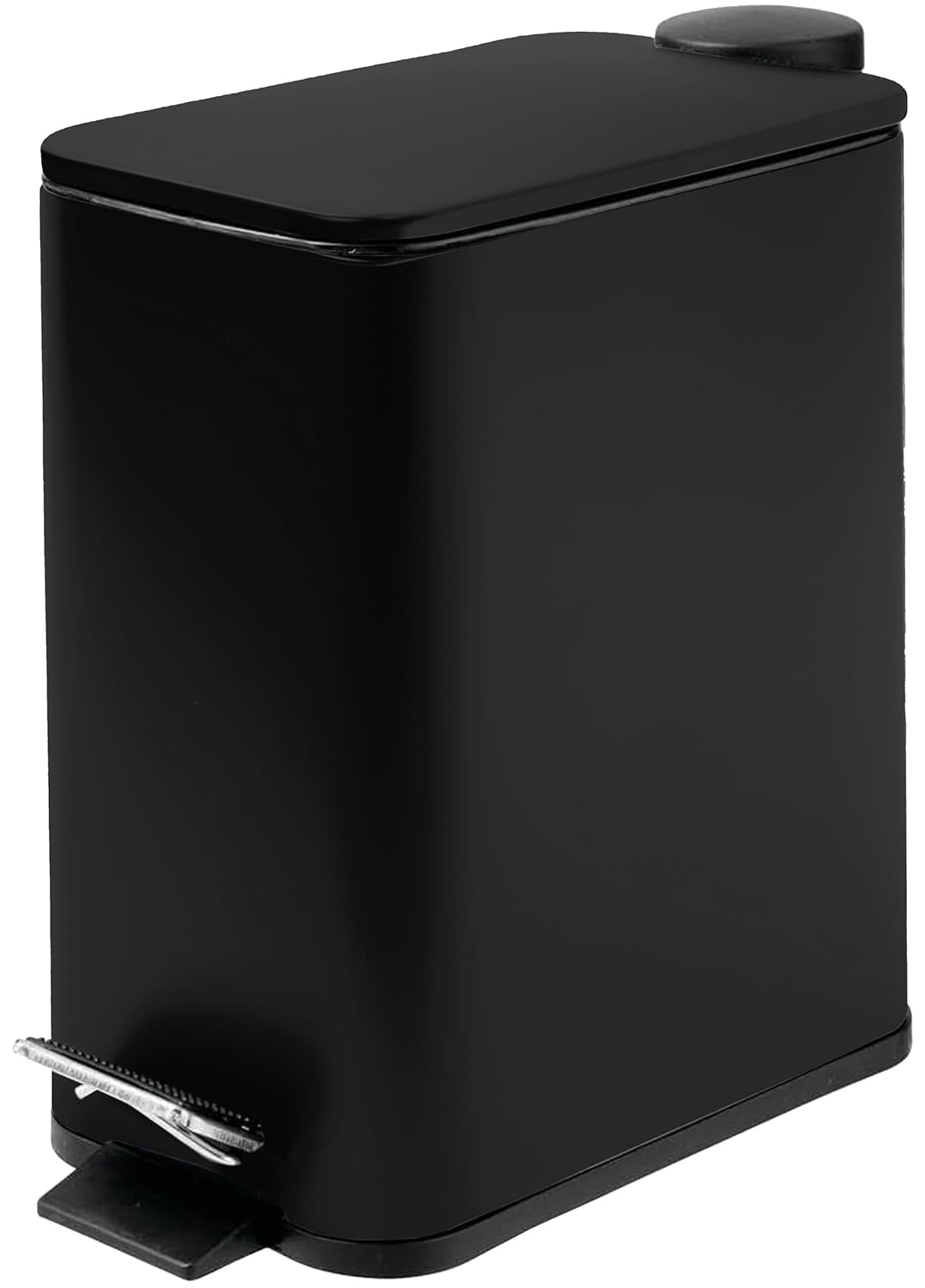 Stainless Steel Small Trash Can with Lid & Step Pedal - 5 Liters/1.3 ...