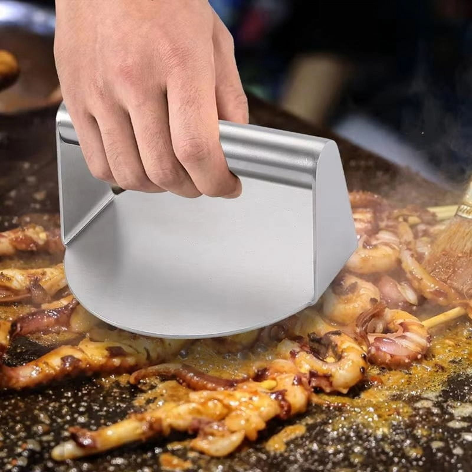 Stainless Steel Smash Burger Hamburger Patties Meat Masher Circular ...