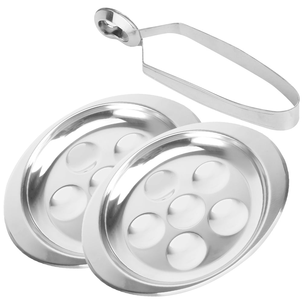 Raindrops 1 Set Silver Round Escargot Plate for Baking Dishwashing Safe ...
