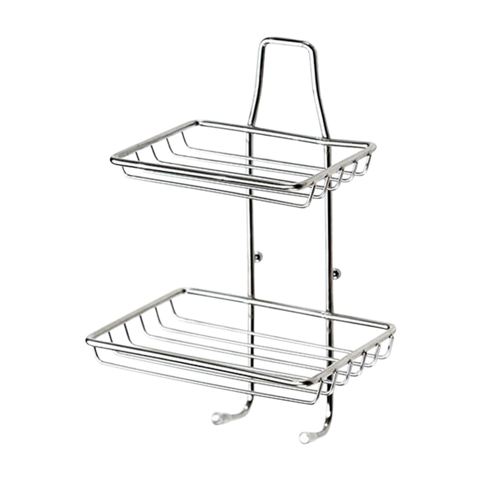 Stainless Steel Soap Rack | Non-Perforated Wall Mounted Soap Holder | 2 ...