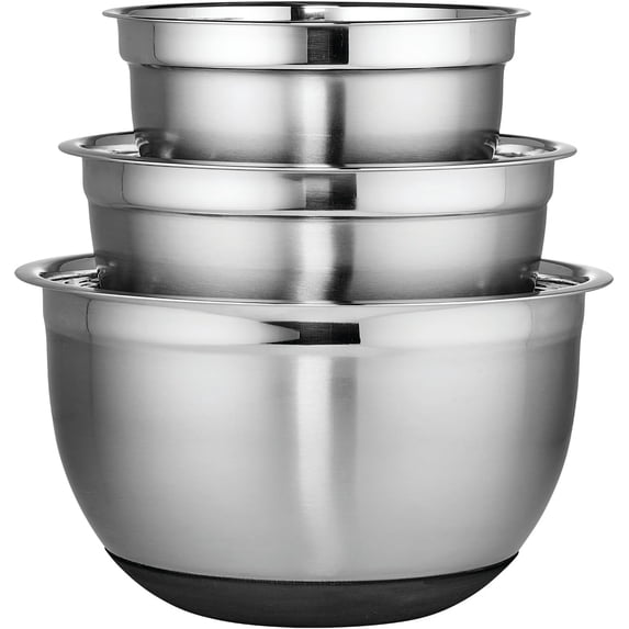 Stainless Steel Soft Base Bowls, Versatile Nesting Mixing Bowls for ...