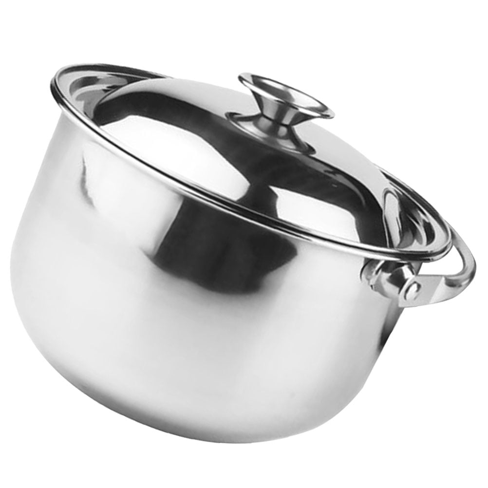 FENGGUIQU Even Heating Round Stainless Steel Pot for Cooking and ...