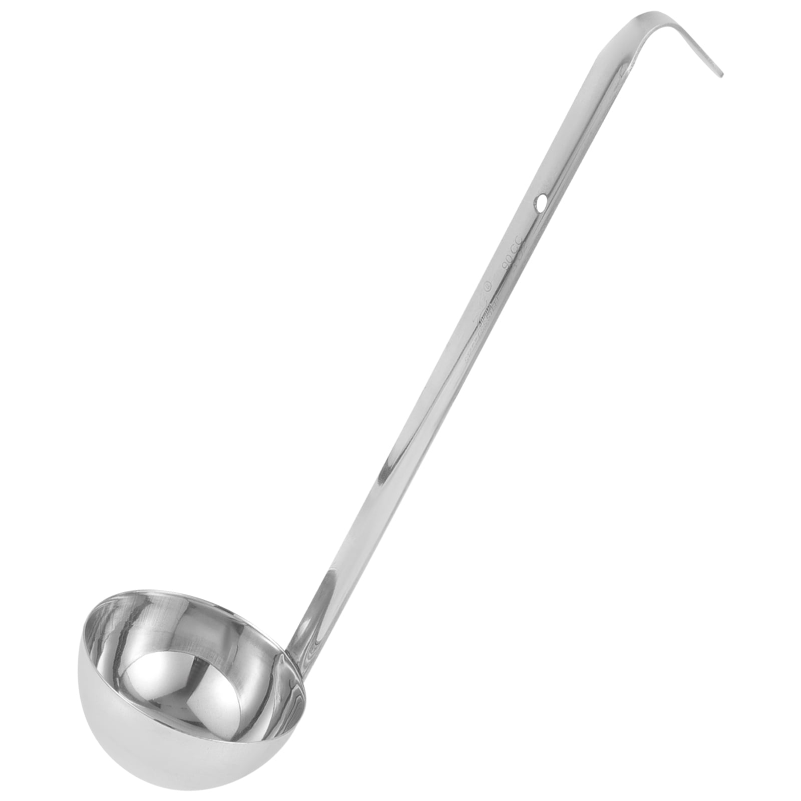 Stainless Steel Soup Spoon Long Handle Ladle Hook Type Sauces Ladle ...