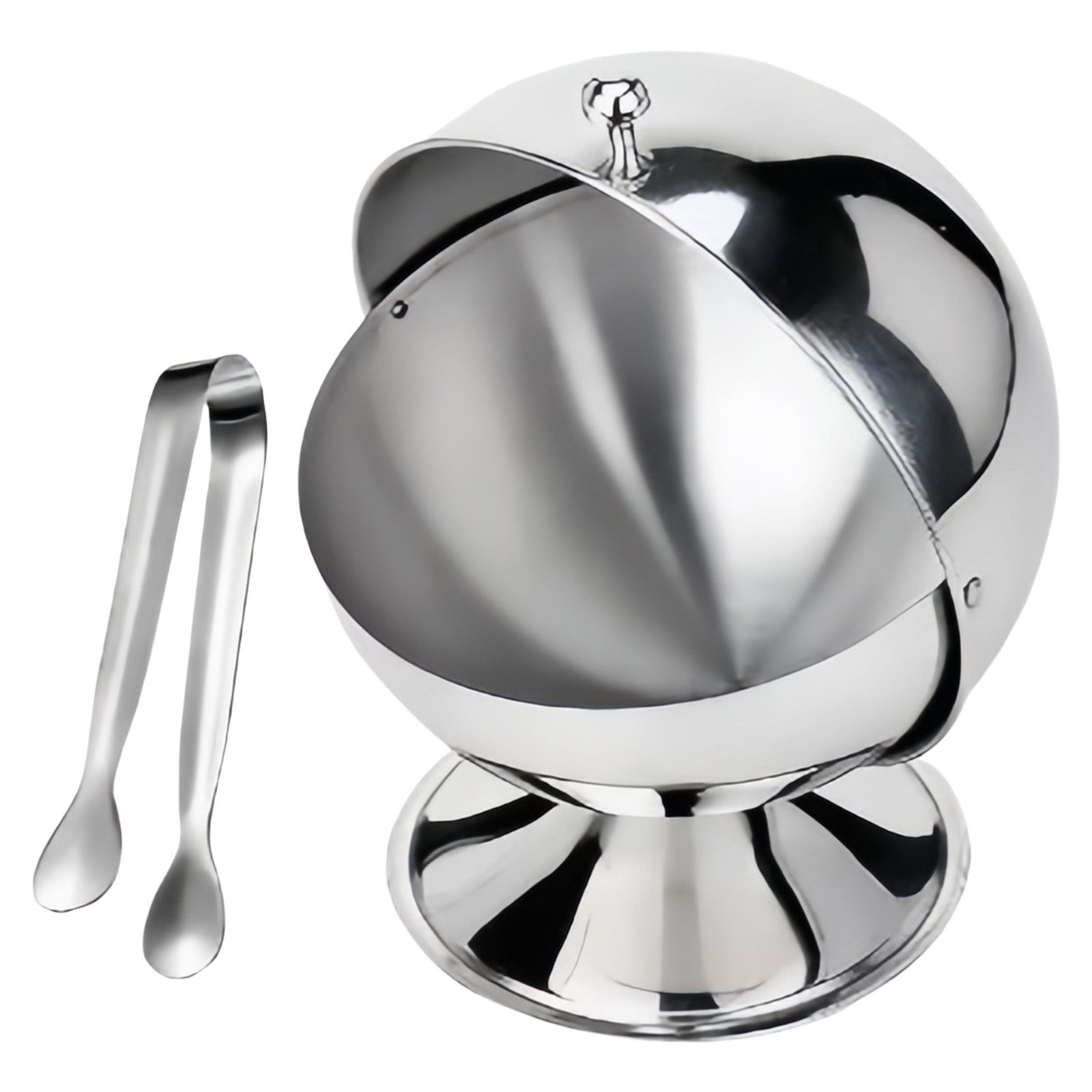 Silver Stainless Steel Spices Holder for Household Use Spherical Sugar ...