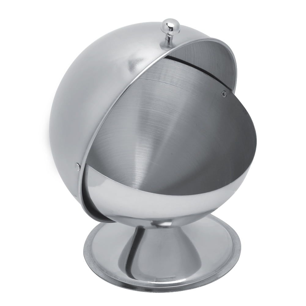 Stainless Steel Spice Condiment Seasoning Jar Box with Swivel Cover ...