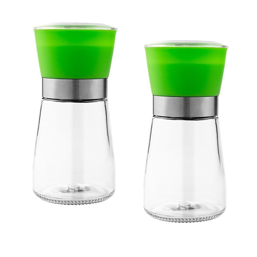 Stainless Steel Spice Mill with Freshness-Extending Cap Salt and Pepper ...
