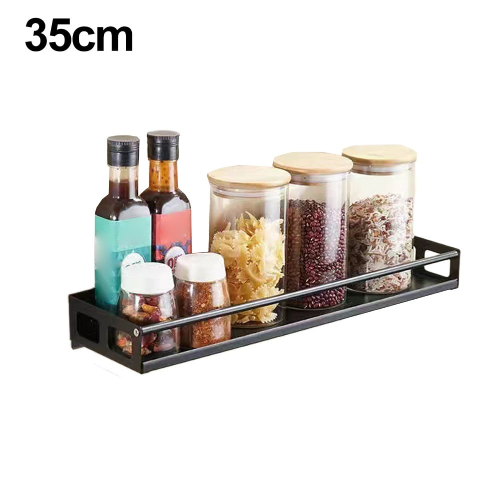 Stainless Steel Spice Rack Organizer Wall Mounted Kitchen Storage Shelf ...