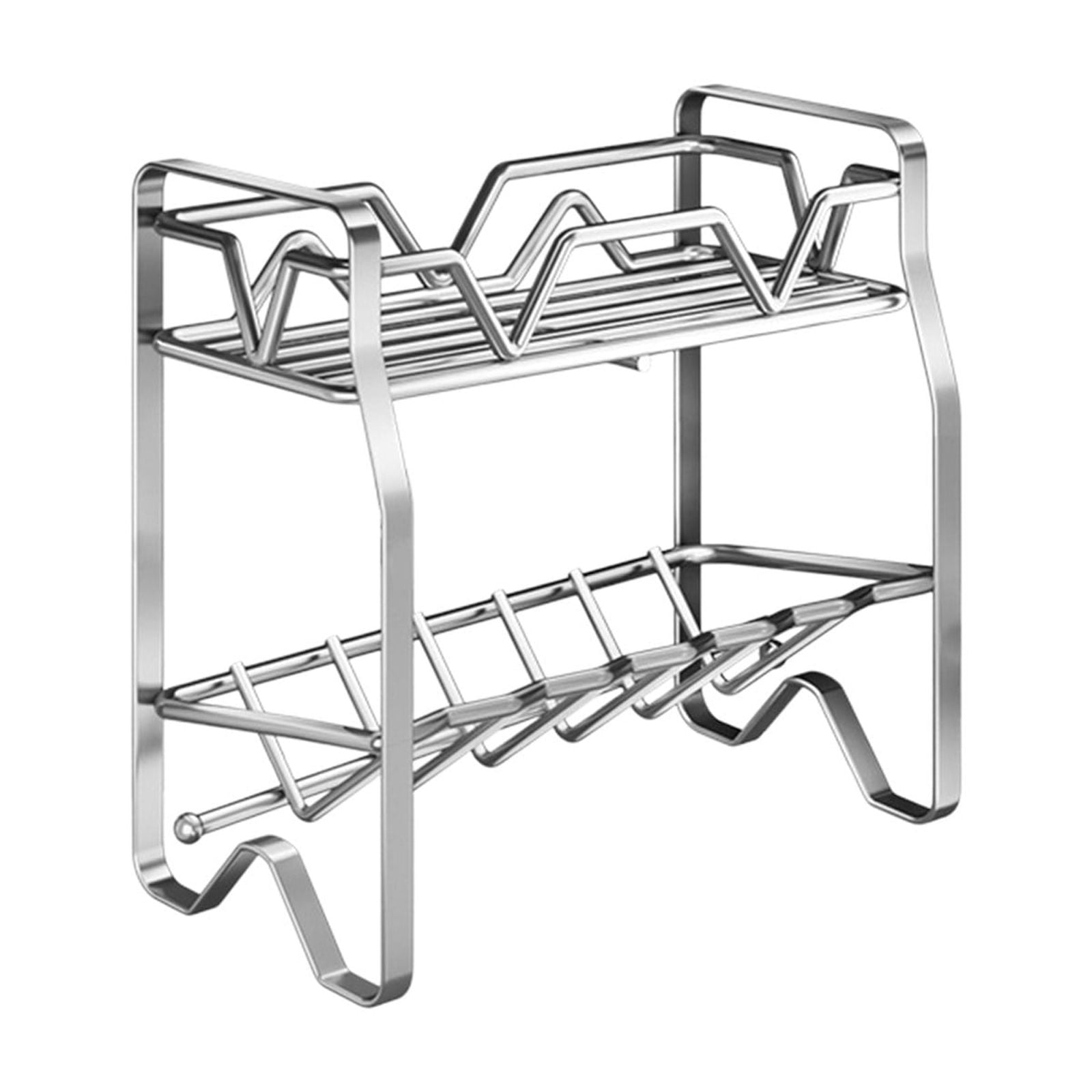 Stainless Steel Spice Rack,Wall-Mounted Storage,Adjustable Shelf,Modern ...