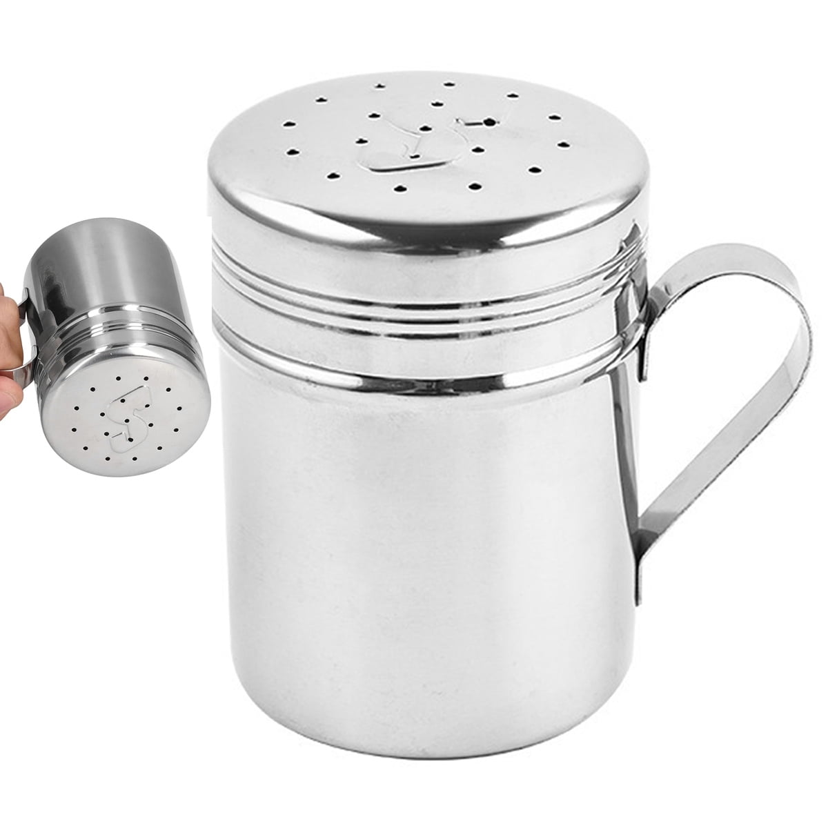 Stainless Steel Spice Shaker, Dredges Spice Shakers with Holes Bottles ...