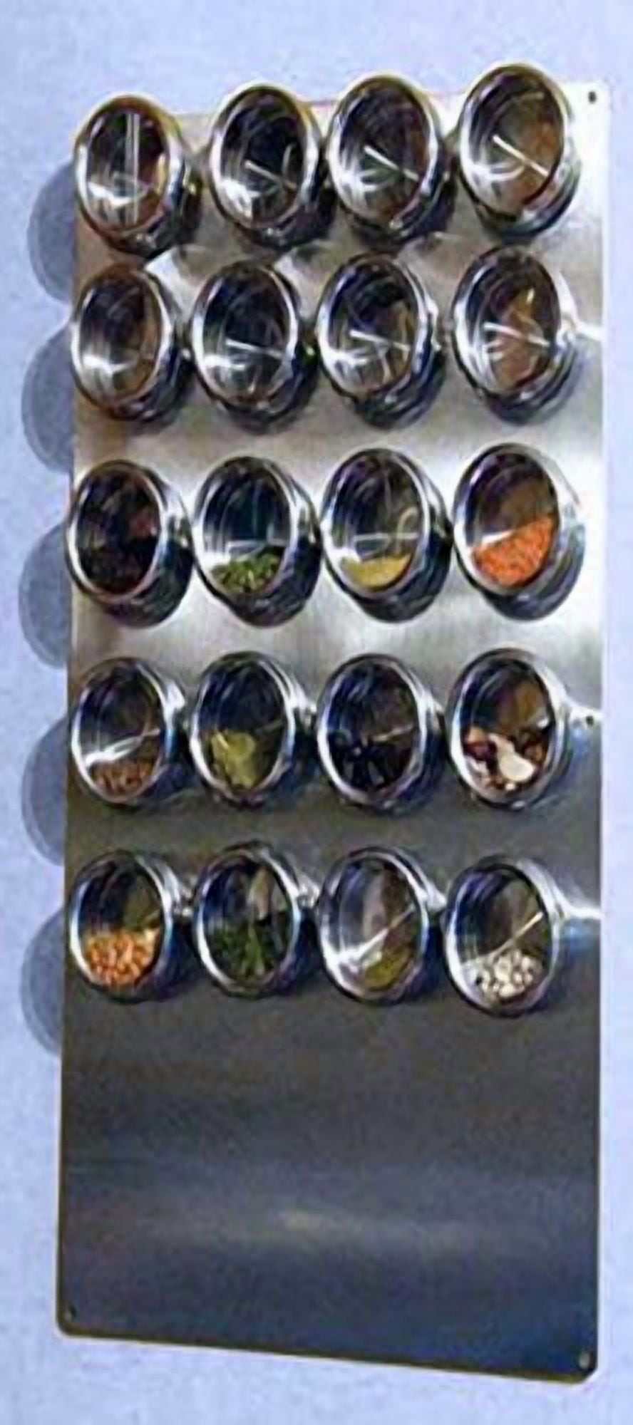 Stainless Steel Spice Tin Base, 12" X 24" for Magnetic Spice Tins ...