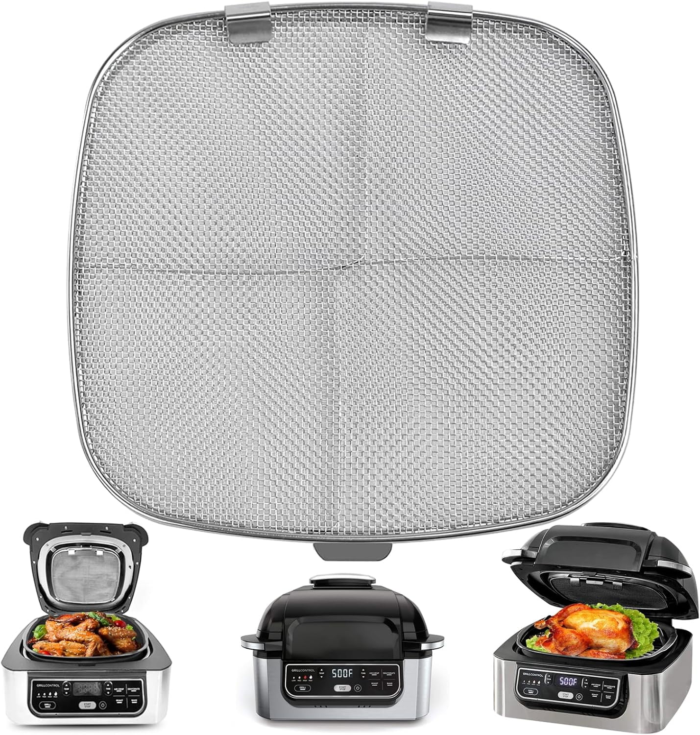 Stainless Steel Splatter Shield for Ninja Foodi AG301, Air Fryer ...