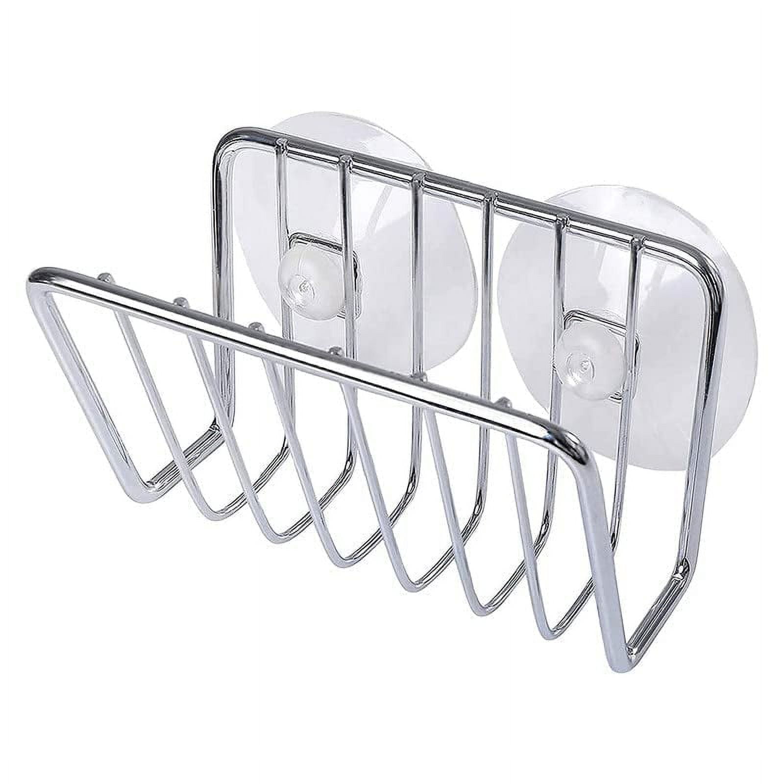 Stainless Steel Sponge Holder with Suction Cup Kitchen Sink Caddy for ...