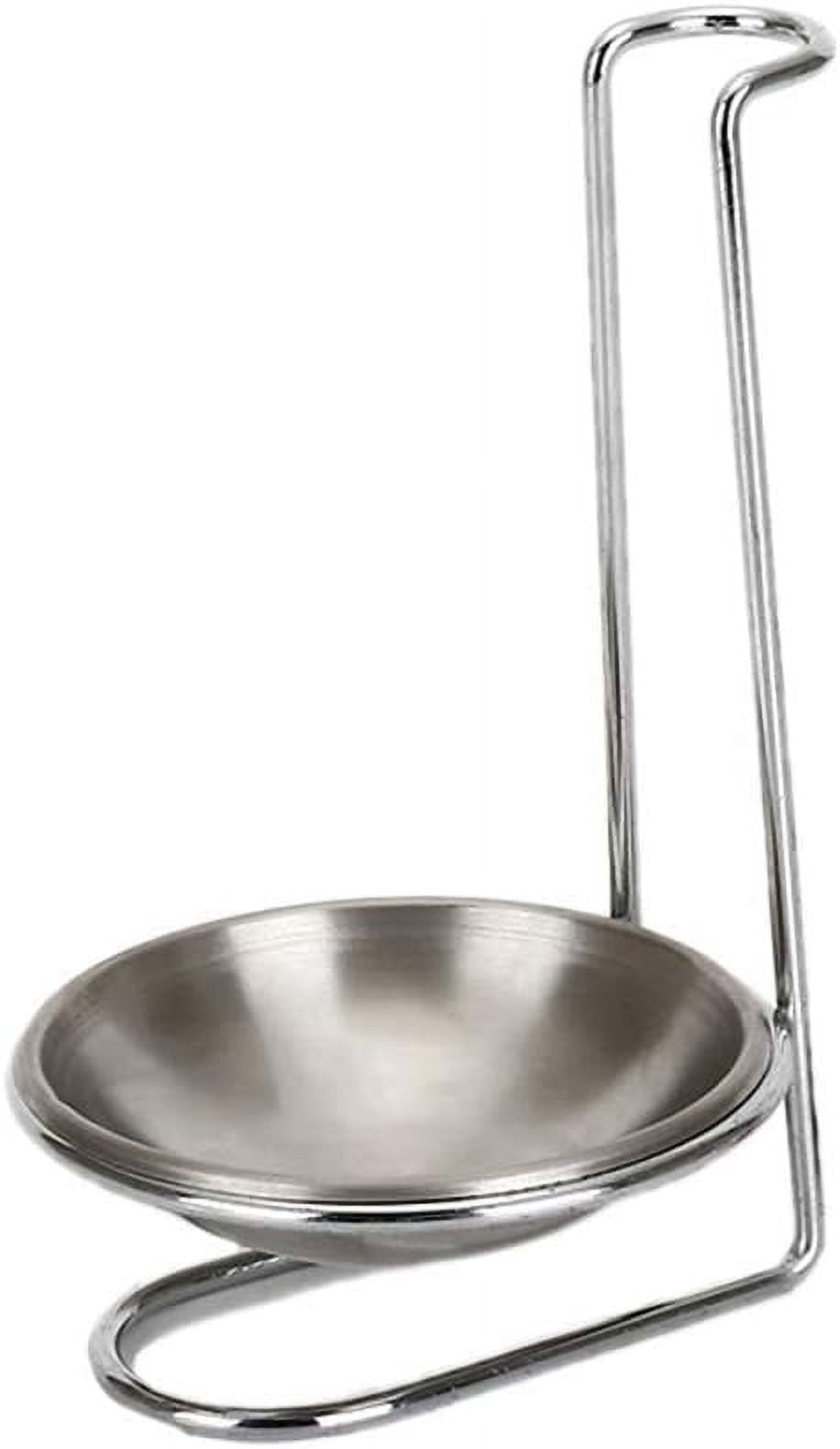 Stainless Steel Spoon Rest Lid Holder Vertical Stand Storage Rack ...