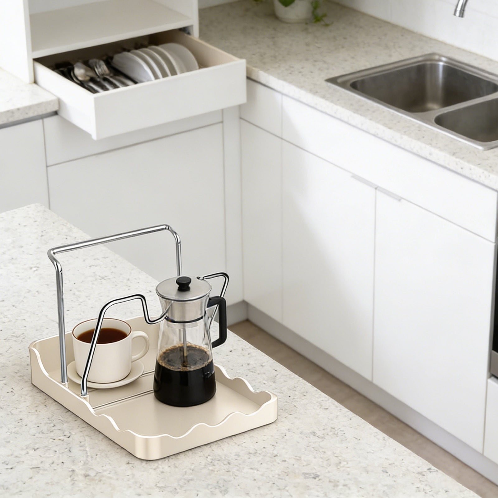 Stainless Steel Spoon and Lid Rest Organizer for Stovetop and Kitchen ...