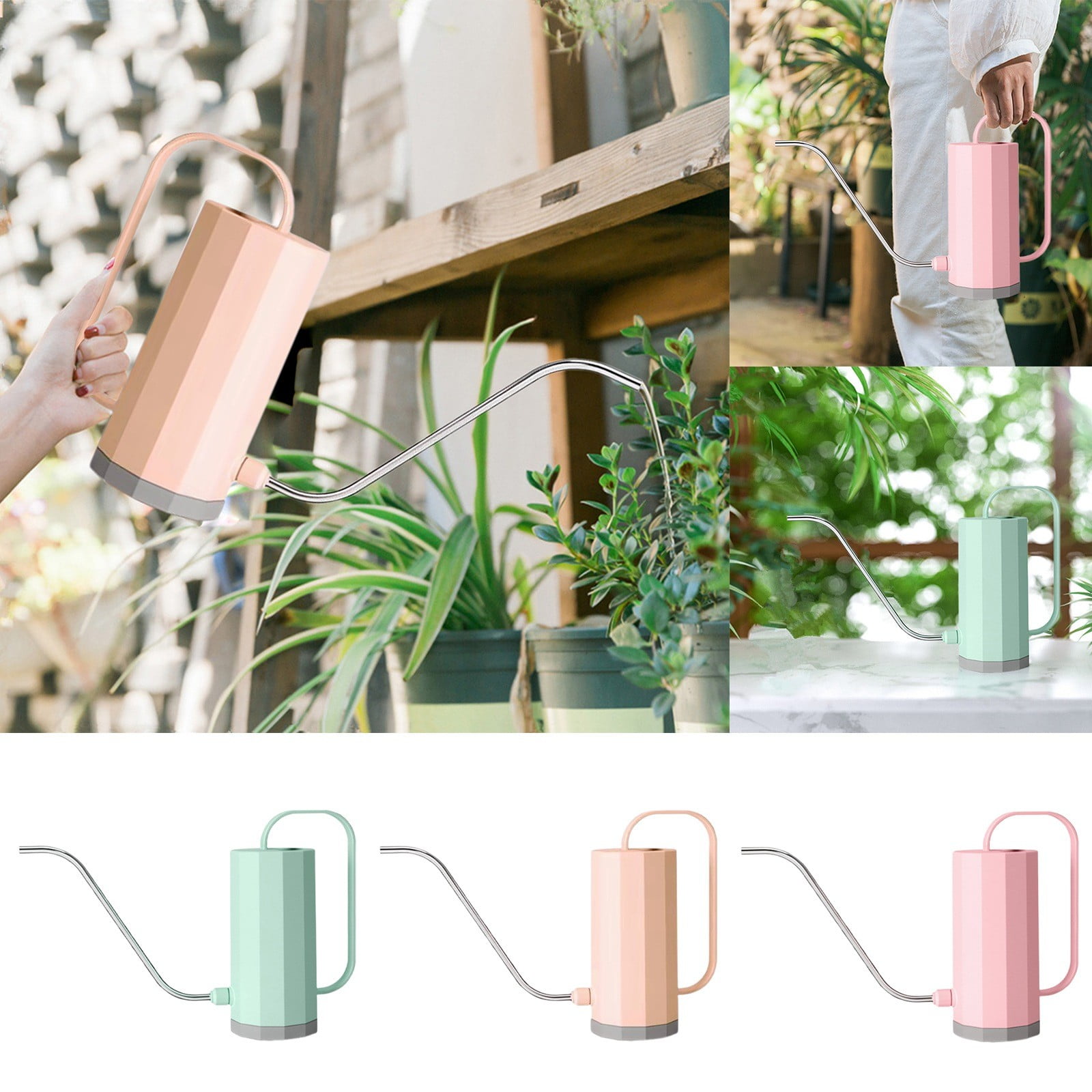 Stainless Steel Spout Watering Can, Succulent Plant Water Pot, 1 Count ...