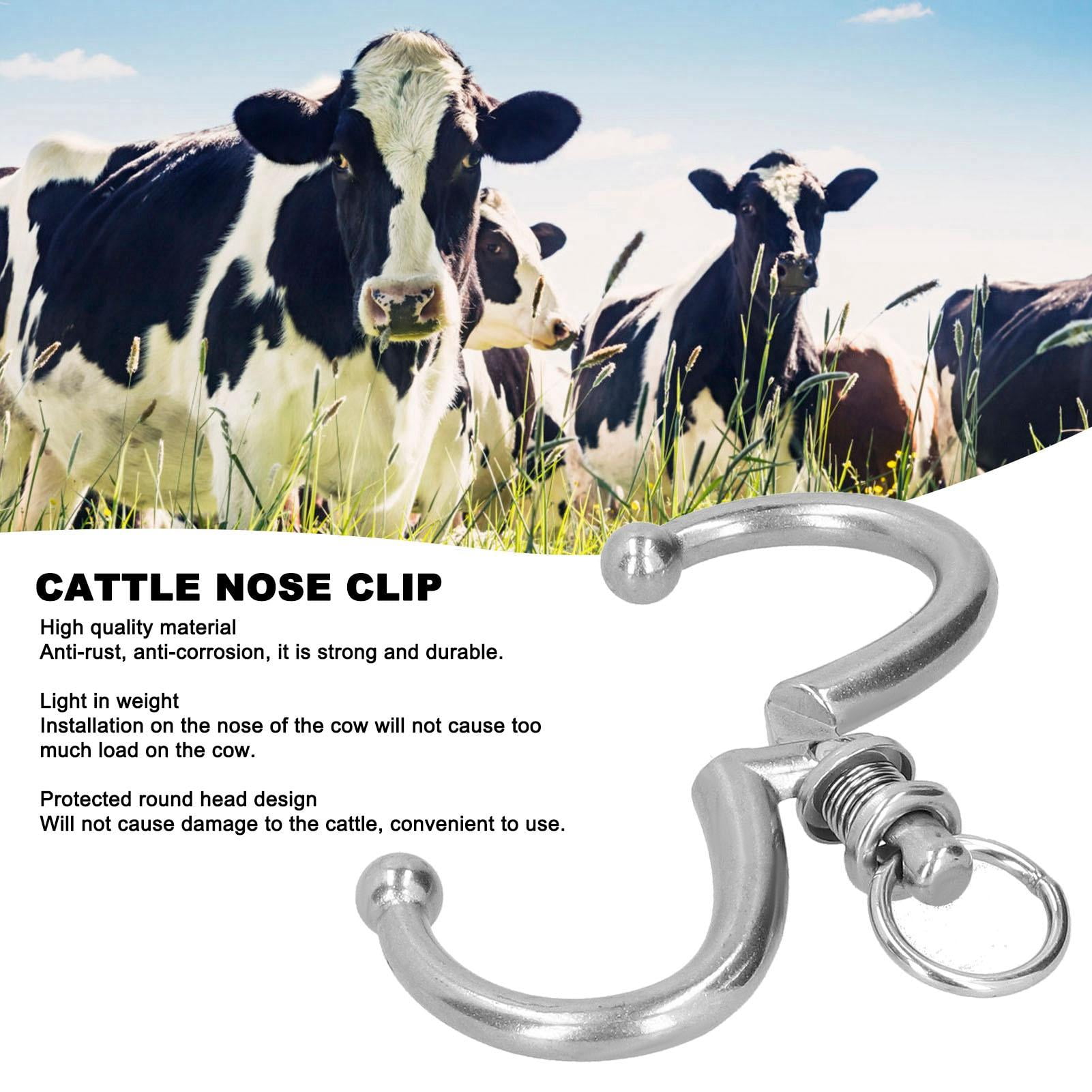 Stainless Steel Spring Cattle Nose Plier Cow Nose Clip Traction Tool ...