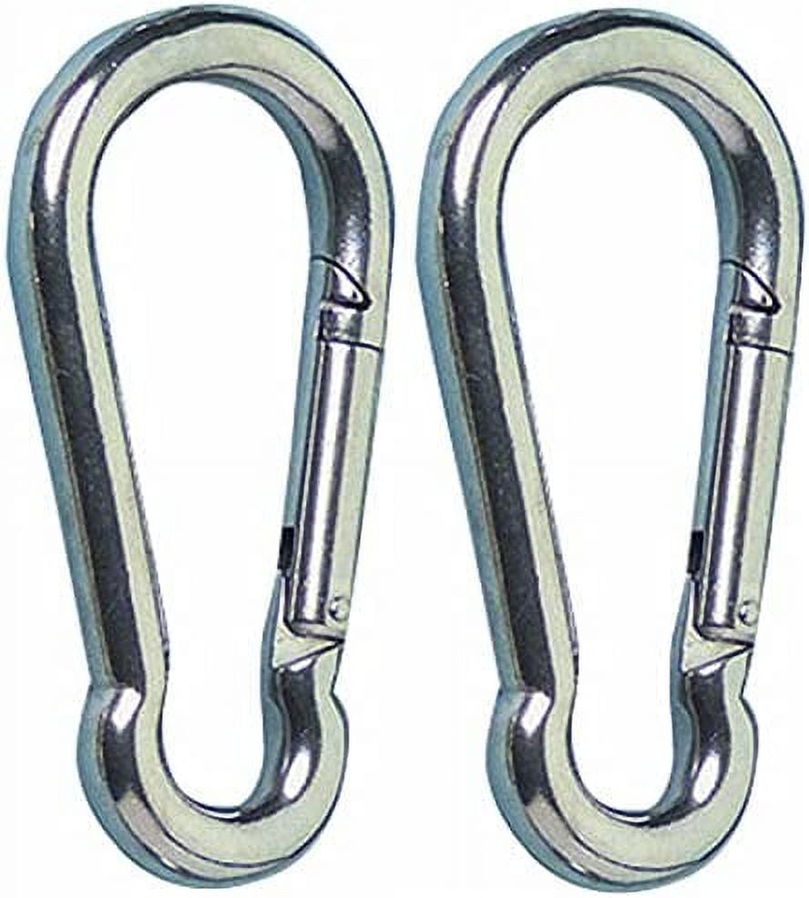 Stainless Steel Spring Snap Hook Carabiner (04x40mm (1-1/2 - Walmart.com