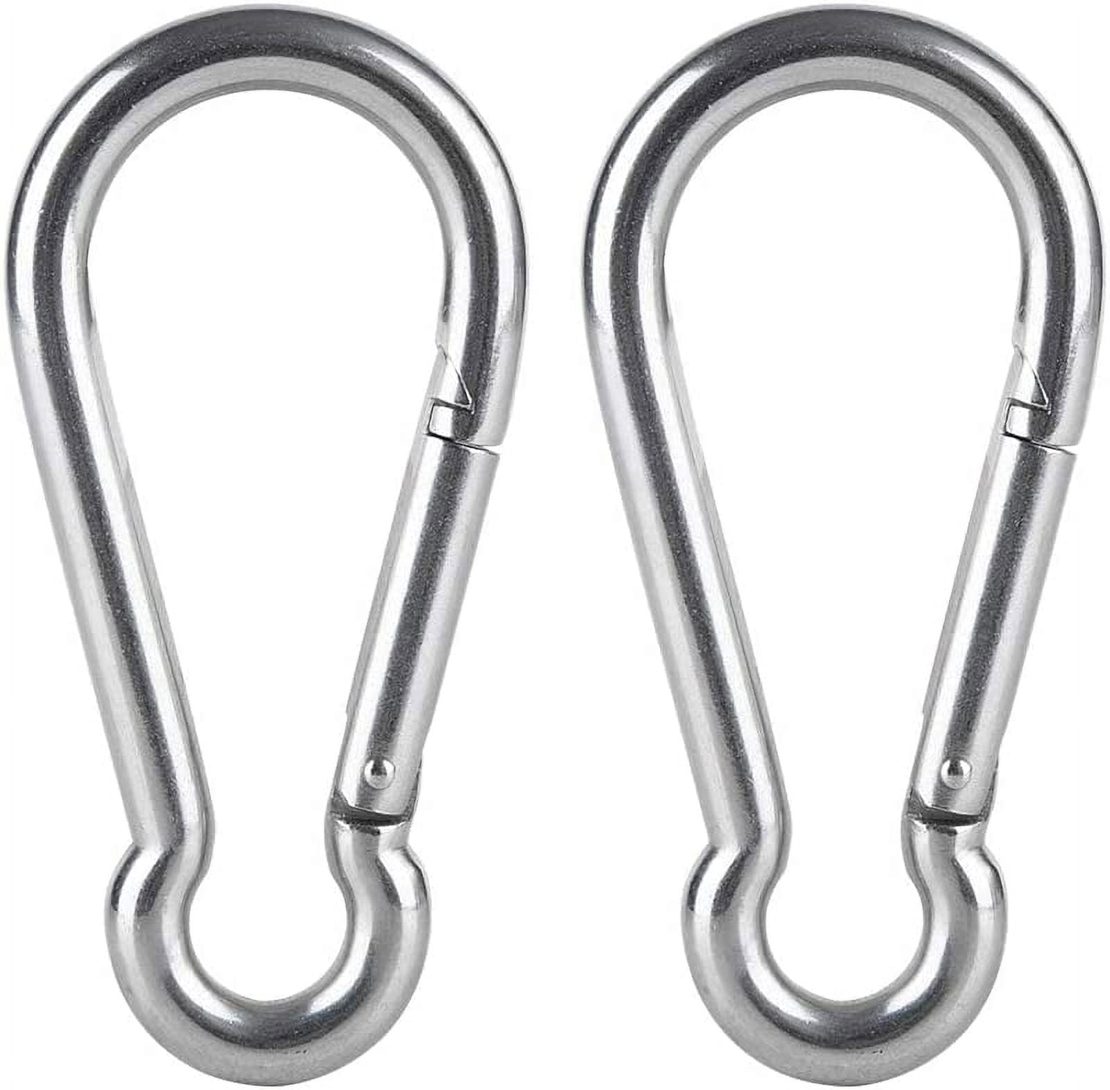 Stainless Steel Spring Snap Hook Carabiner - Heavy Duty Carabiners ...