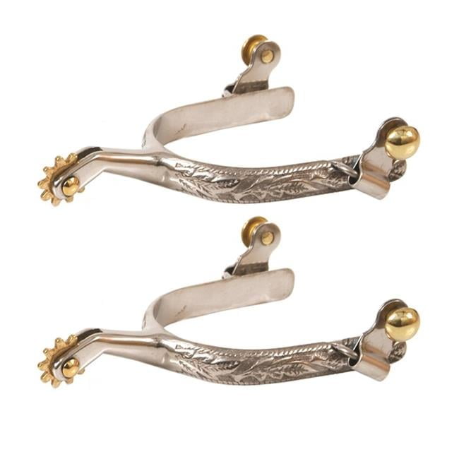 Stainless Steel Spurs with Leaf Design - Ladys Universel - Walmart ...