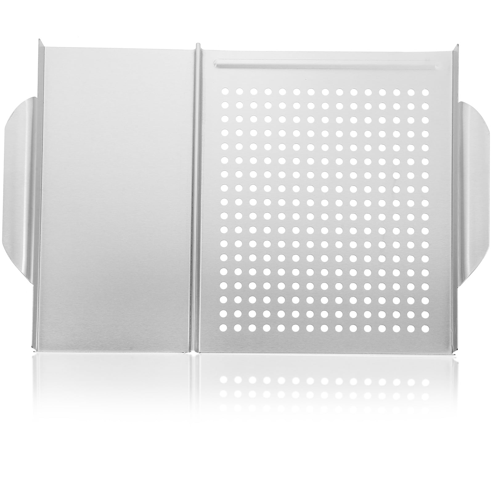 Stainless Steel Square Barbecue Grill with Handle 2-in-1 Barbecue Plate ...