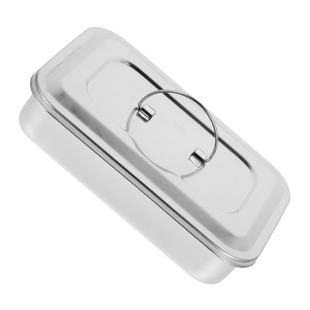 Stainless Steel Square Box Sterilization Tray Sterilizer with Lid ...