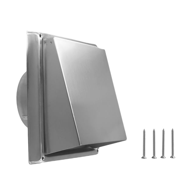 Stainless Steel Square Extractor Fan Duct Vent Mesh Cover Screw Sealing ...