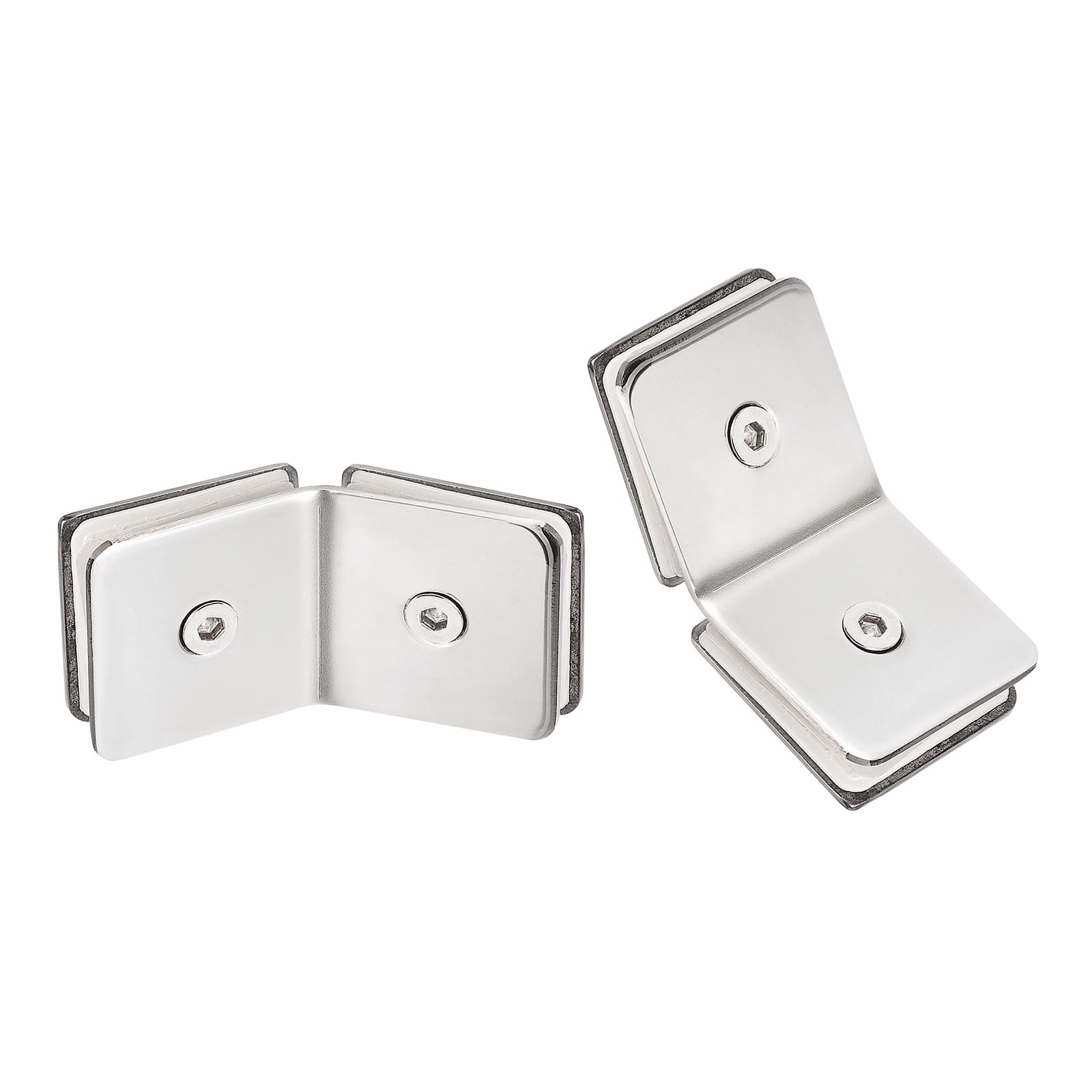 Stainless Steel Square Glass Clamp, 2 Pack Adjustable 8-12mm Thick 135 ...