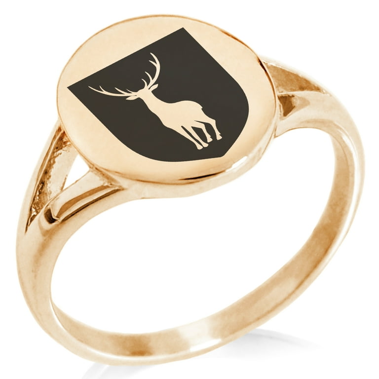 deer signet ring
