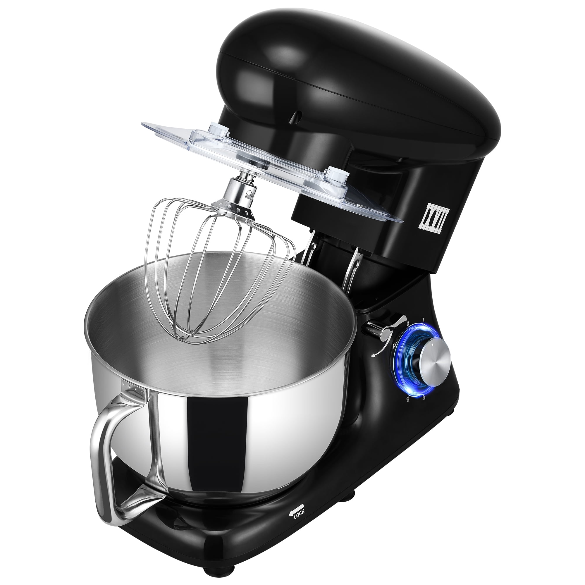 Stainless Steel Stand Mixer, 5.5Qt 660W Stand Mixer for Kitchen, Bread ...