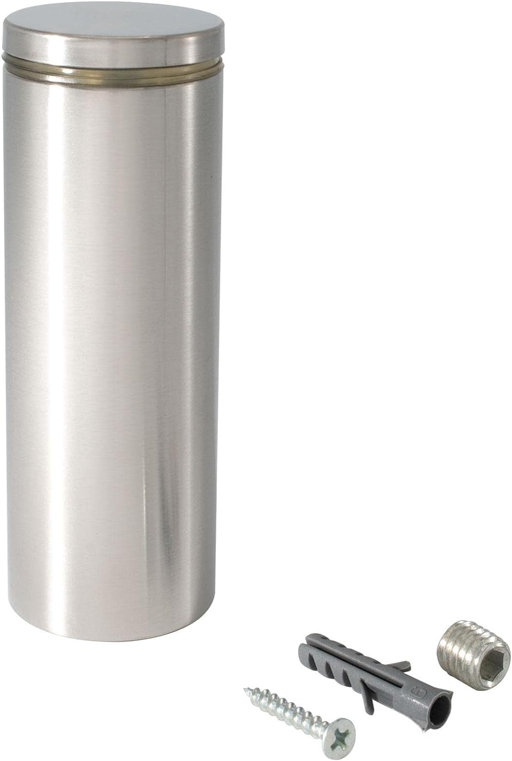 Stainless Steel Standoff 1 12 Inch Diameter X 4 Inch Barrel Length Brushed Finish For Pvc