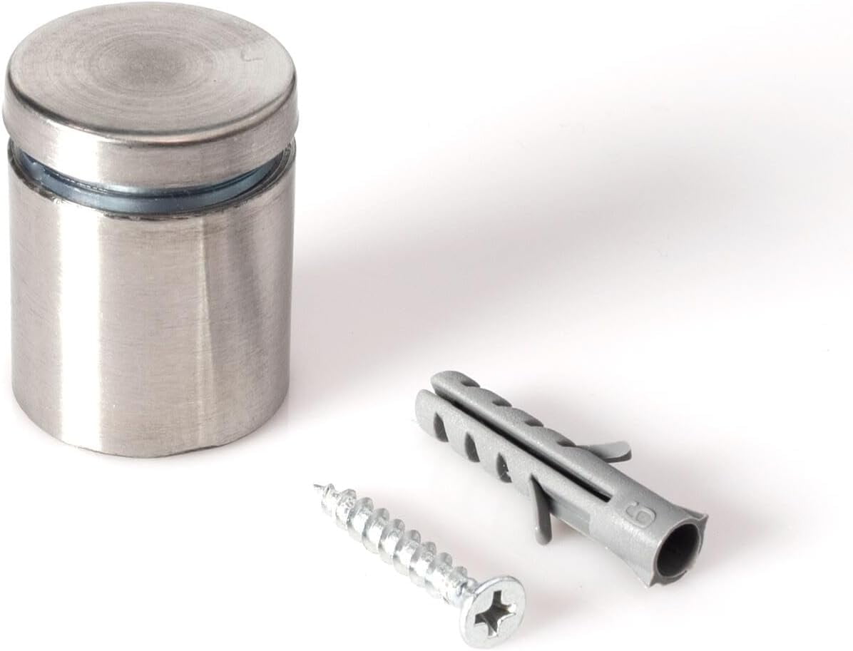 Stainless Steel Standoff 1 Inch Diameter x 1 Inch Barrel Length Brushed ...