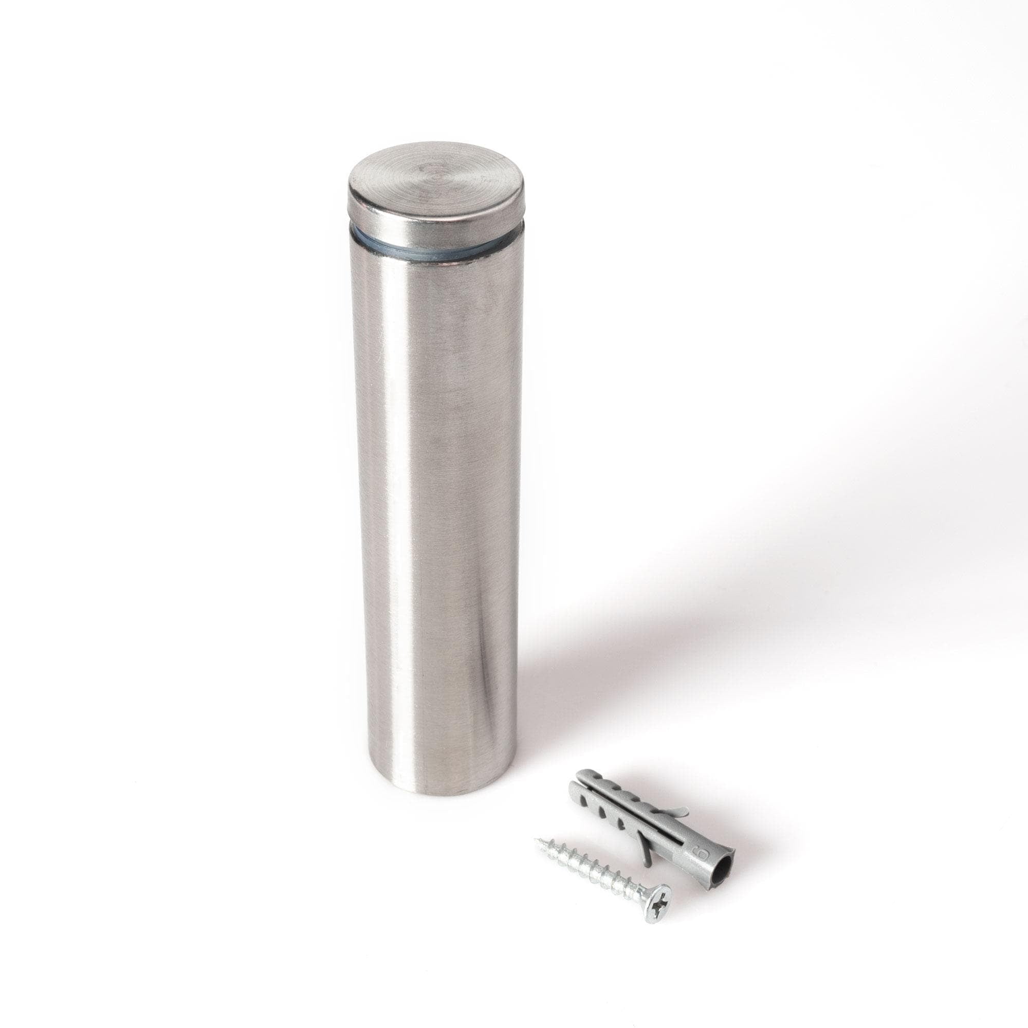 Stainless Steel Standoff 1 Inch Diameter x 4 Inch Barrel Length Brushed ...