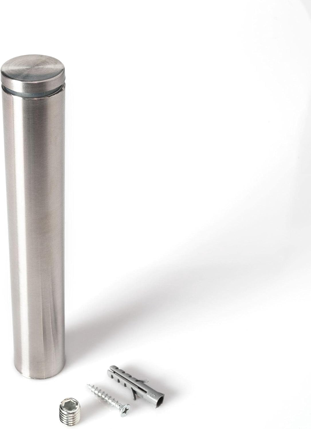 Stainless Steel Standoff 1 Inch Diameter x 6 Inch Barrel Length Brushed ...