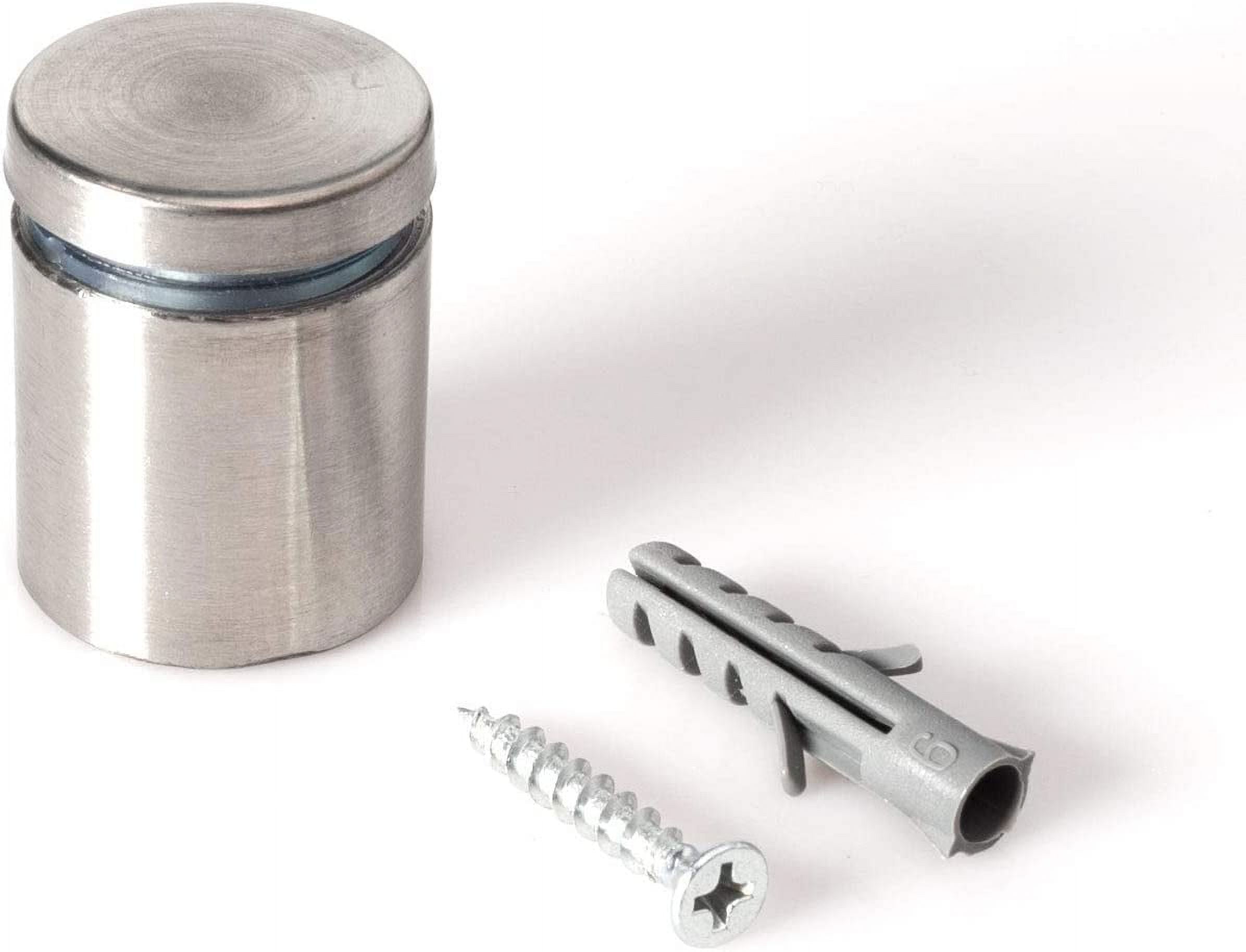 Stainless Steel Standoff 1 Inch Diameter x 1 Inch Barrel Length Brushed ...