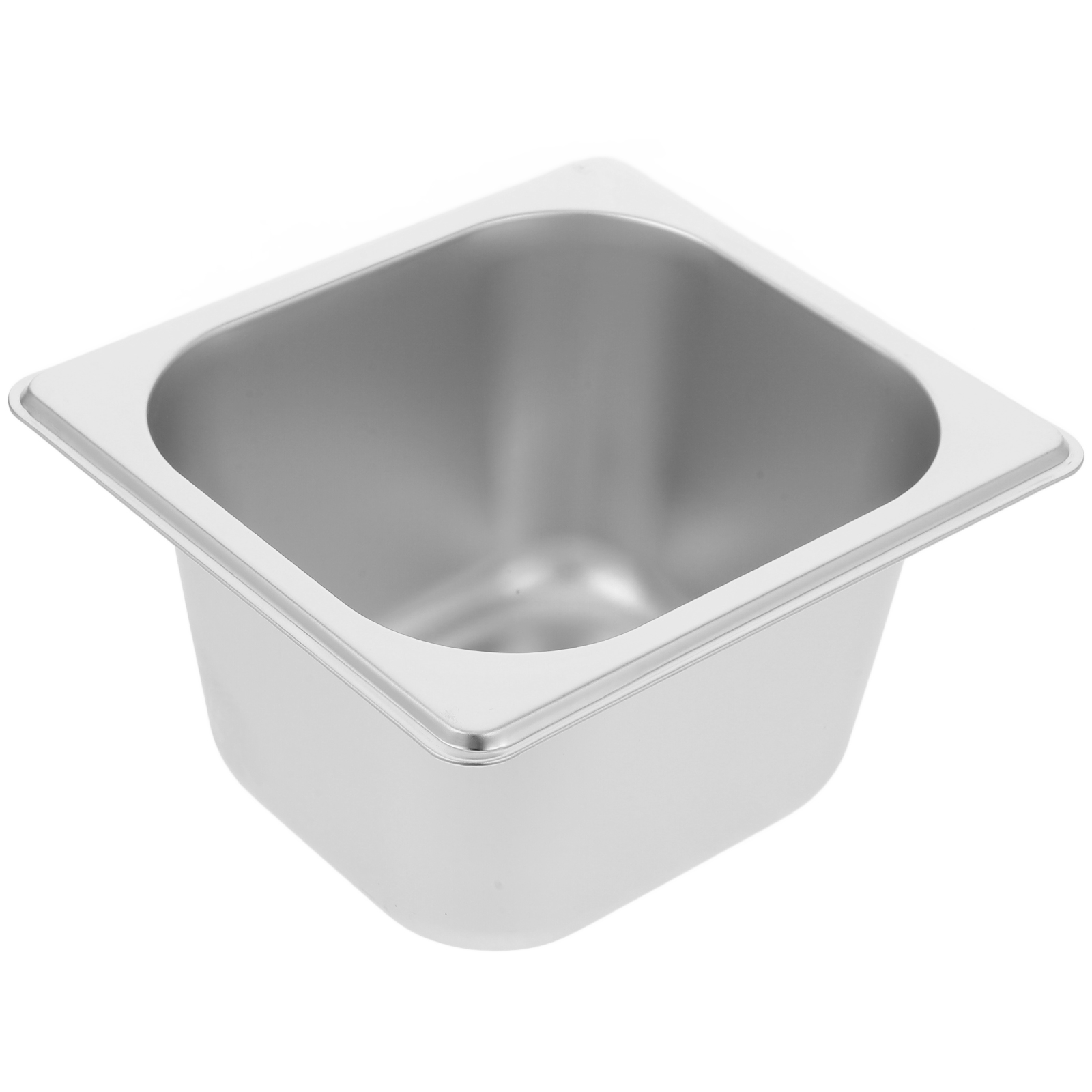 Stainless Steel Steam Pan 1/6 Size Ice Cream Serving Bowl Anti-Jam Steam Table Pan Hotel Pans ...