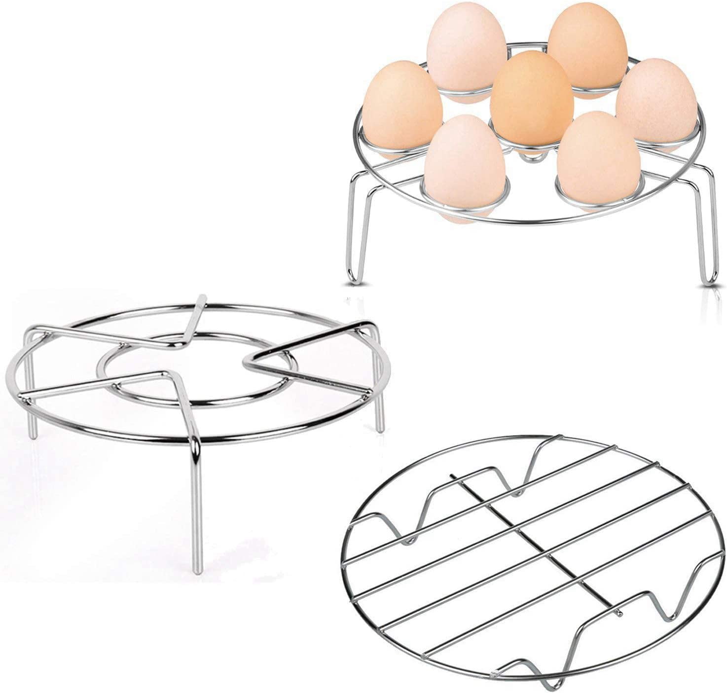 Stainless Steel Steam Rack Instant Pot Trivet for Air Fryer - Walmart.com