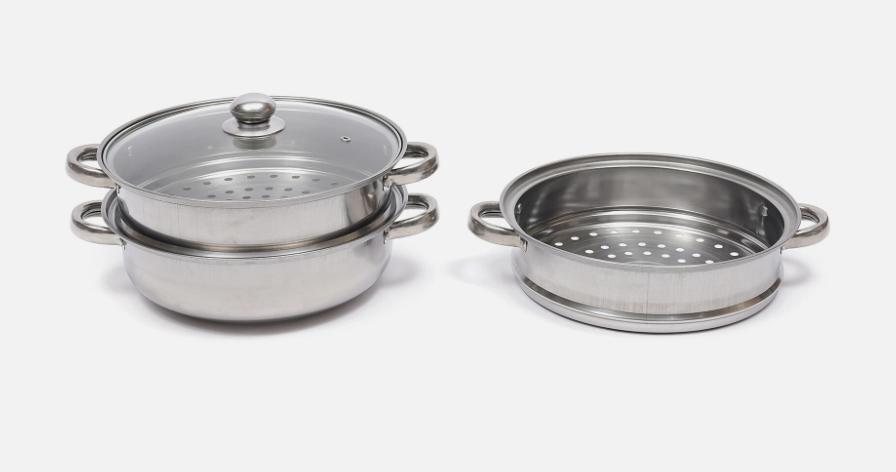 Stainless Steel Steamer 2 drawers Rice Noodle Roll Food Steamer ...