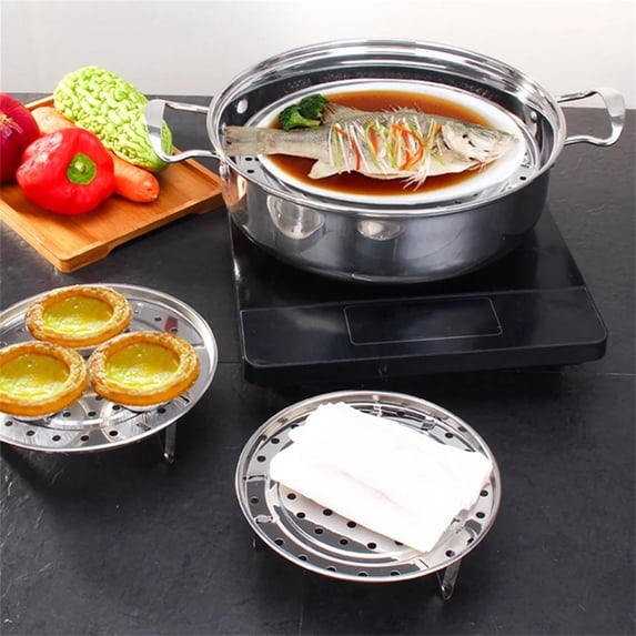 Stainless Steel Steamer Rack, 19.5Cm, Porous Design For Efficient ...