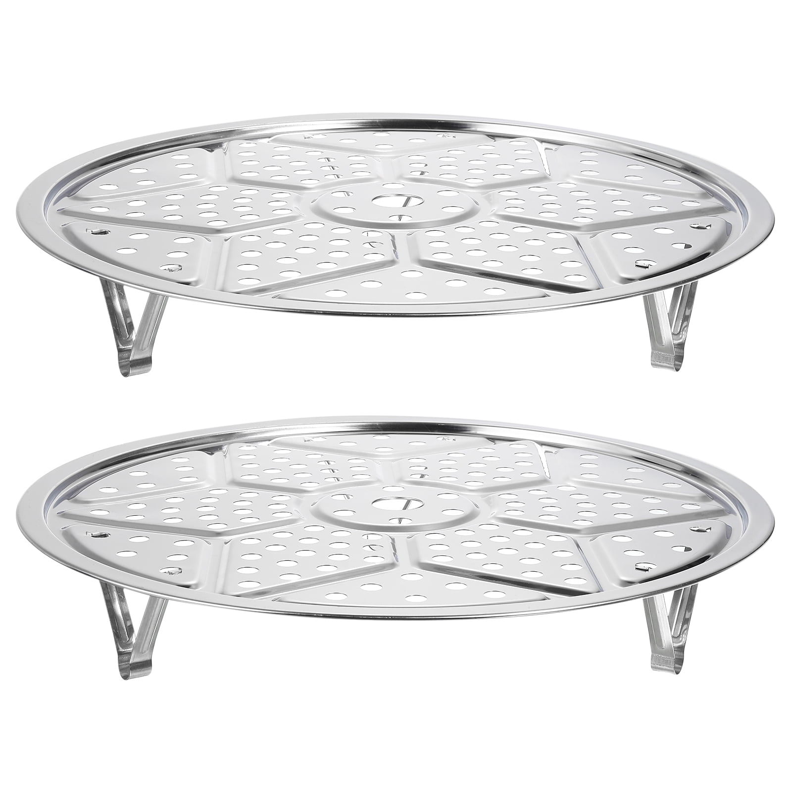 Stainless Steel Steamer Rack with Stand, 11 Inches Insert Stock Pot ...