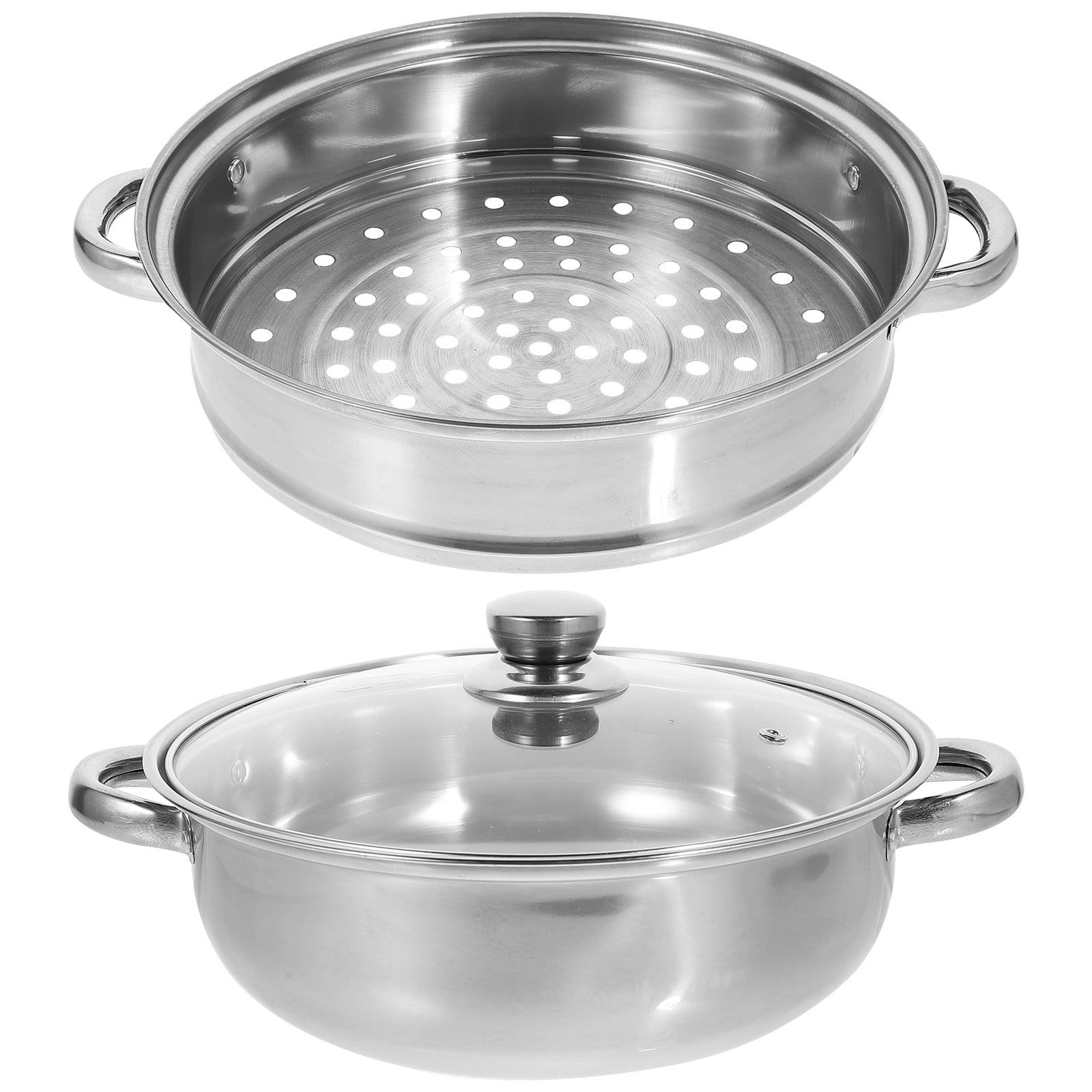 Stainless Steel Steamer Reusable Lidded Cookware Non Stick Cooking ...