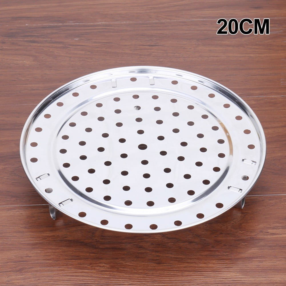 Stainless Steel Steamer Tray Rack Plate Steam Cooking 3 Stands Round ...