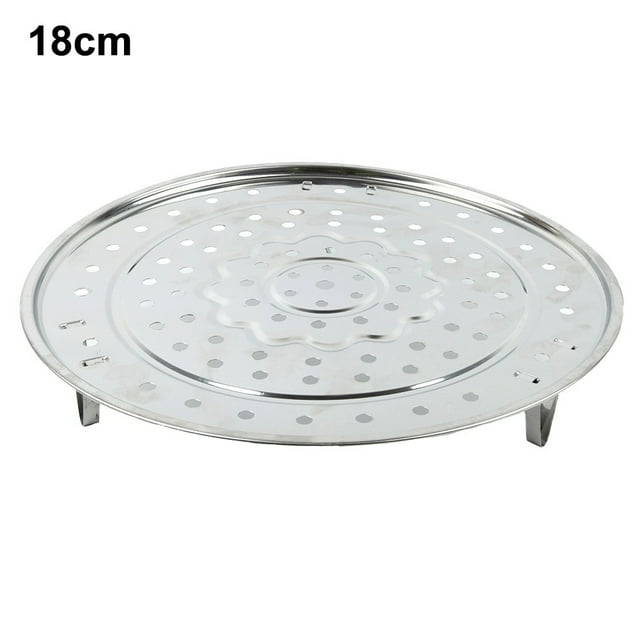 Stainless Steel Steamer Tray Rack Plate Steam Cooking 3 Stands Round ...