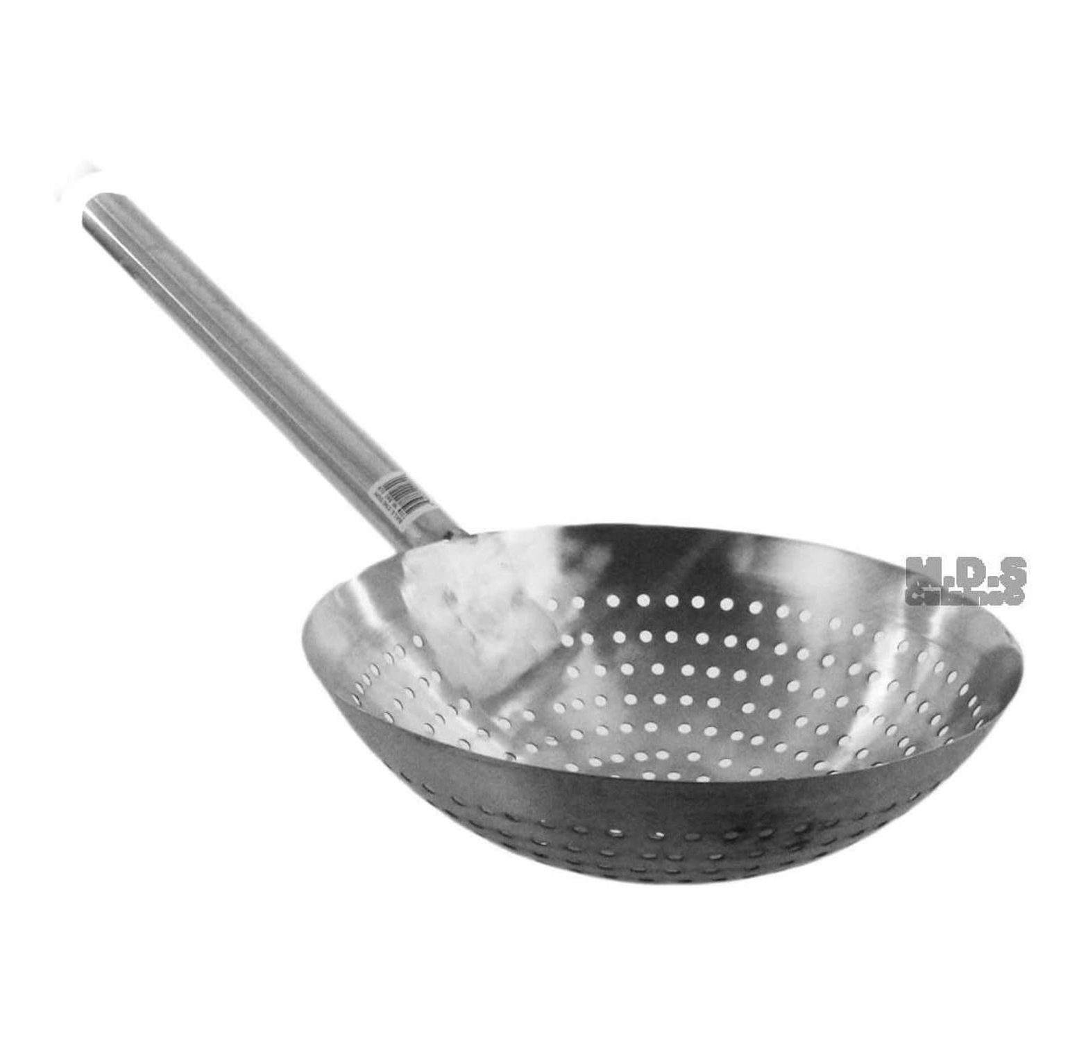 Stainless Steel Stir Fry Skimmer Strainer 25" Long Paddle Cazo Pala ...