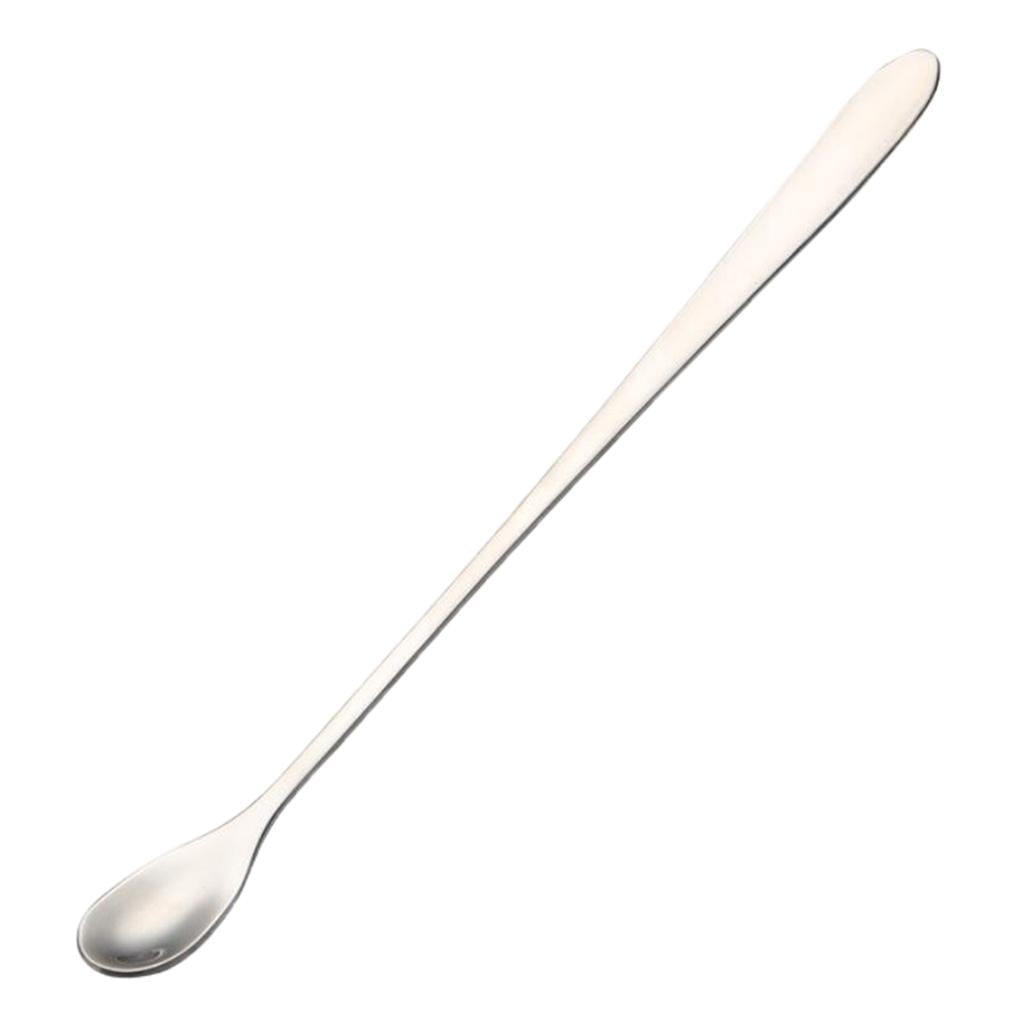 Stainless Steel Stirring Spoons Mixing Long Handle Drink Iced Cream ...