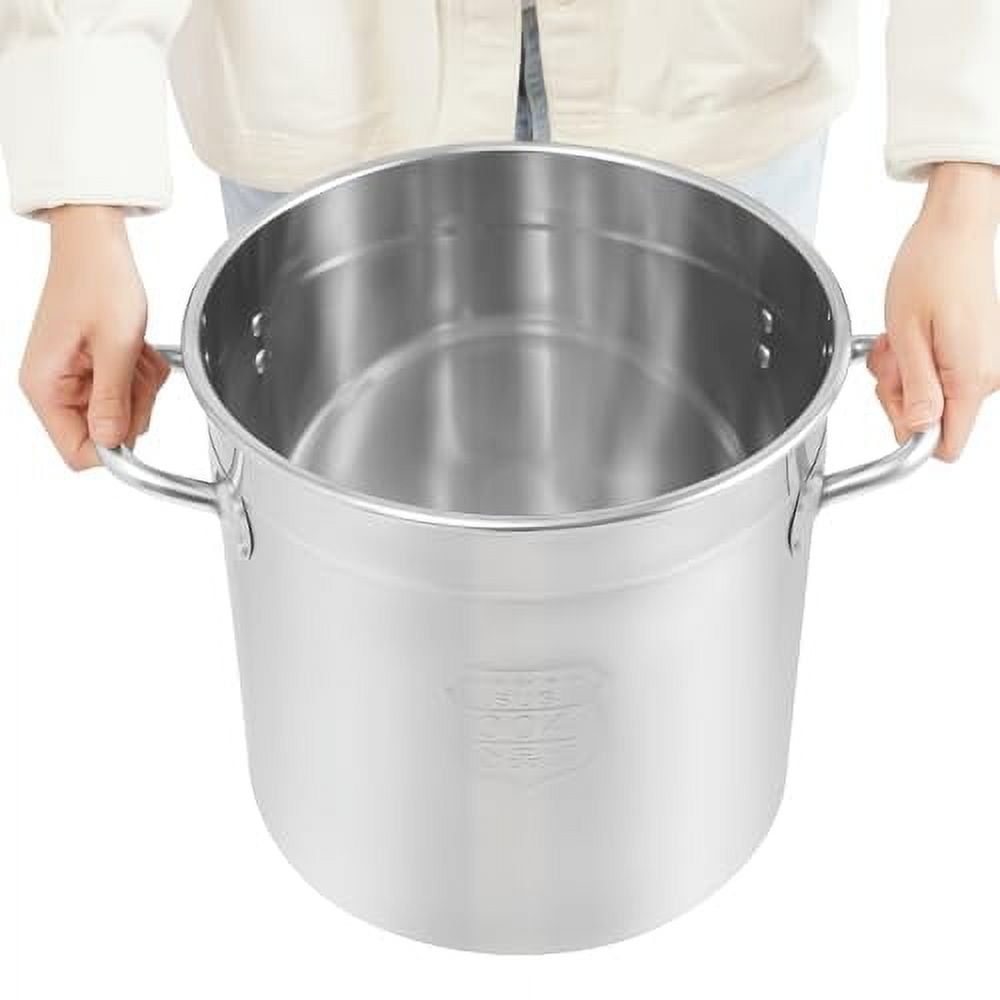 Stainless Steel Stock Pot, 22.2 Qt Large StockPot with Lid and Handle ...