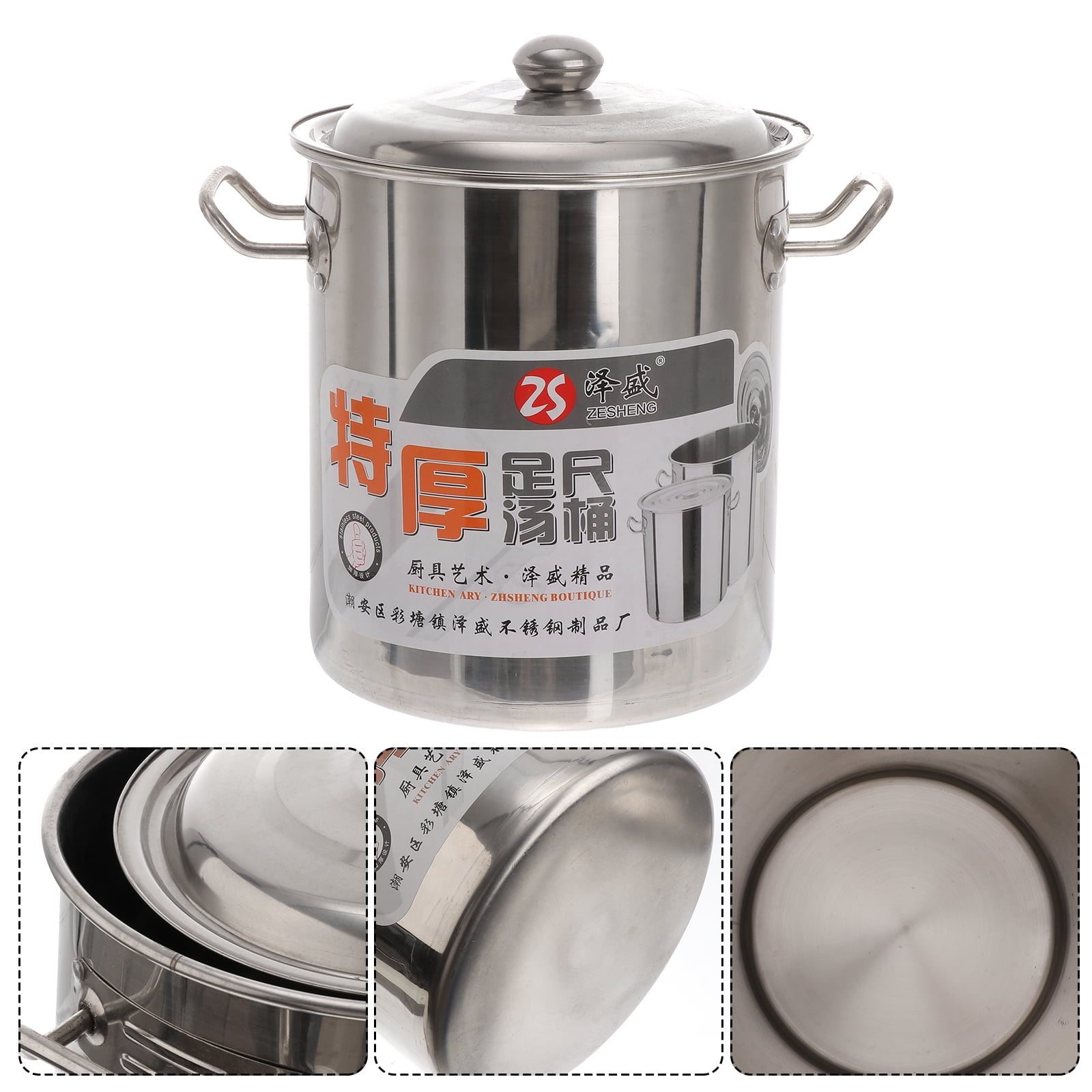 BESTYASH Large Stainless Steel Pot with Lid Multipurpose Stockpot for ...