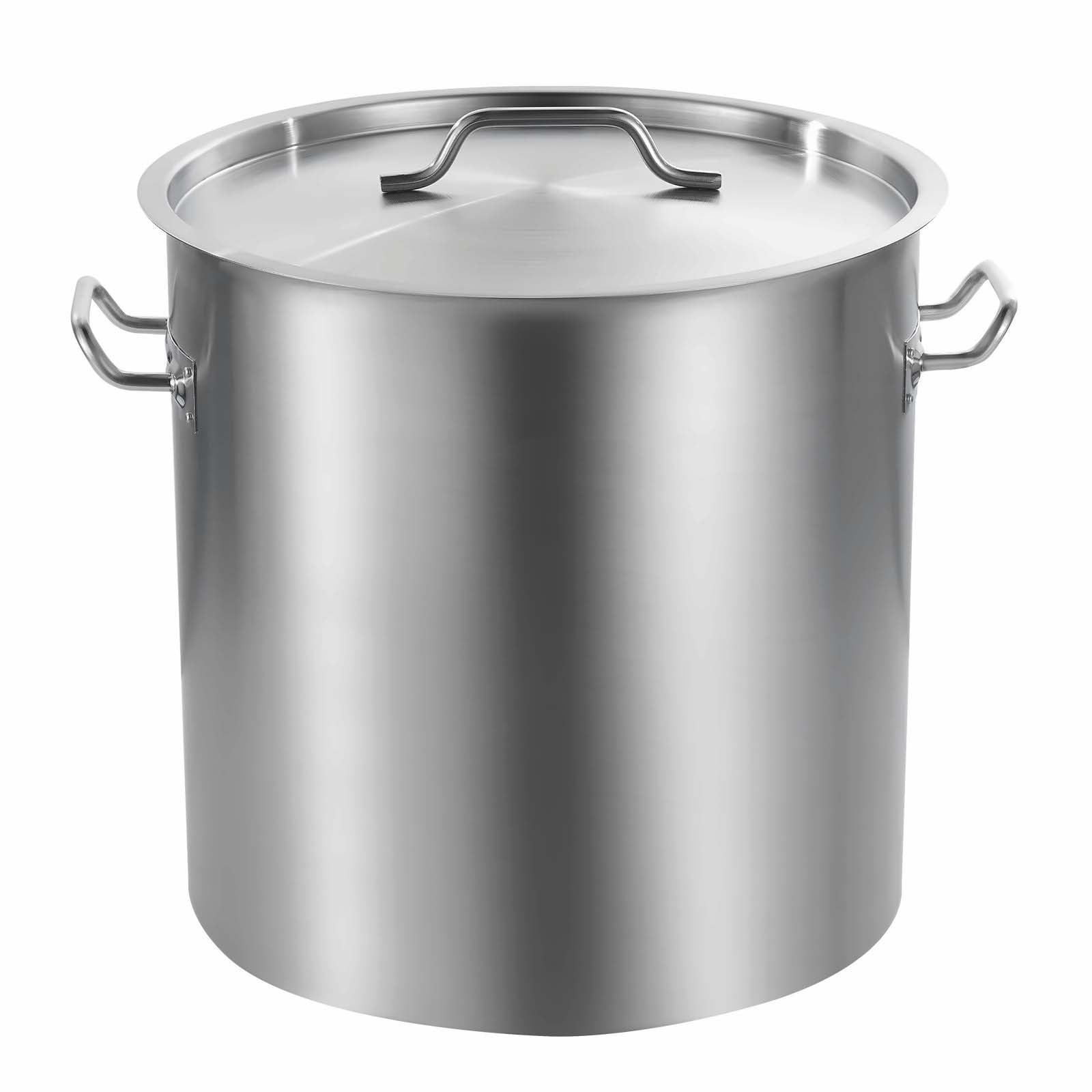Stainless Steel Stockpot 53 Quart, Large Cookware Pot with Lid & Handle ...