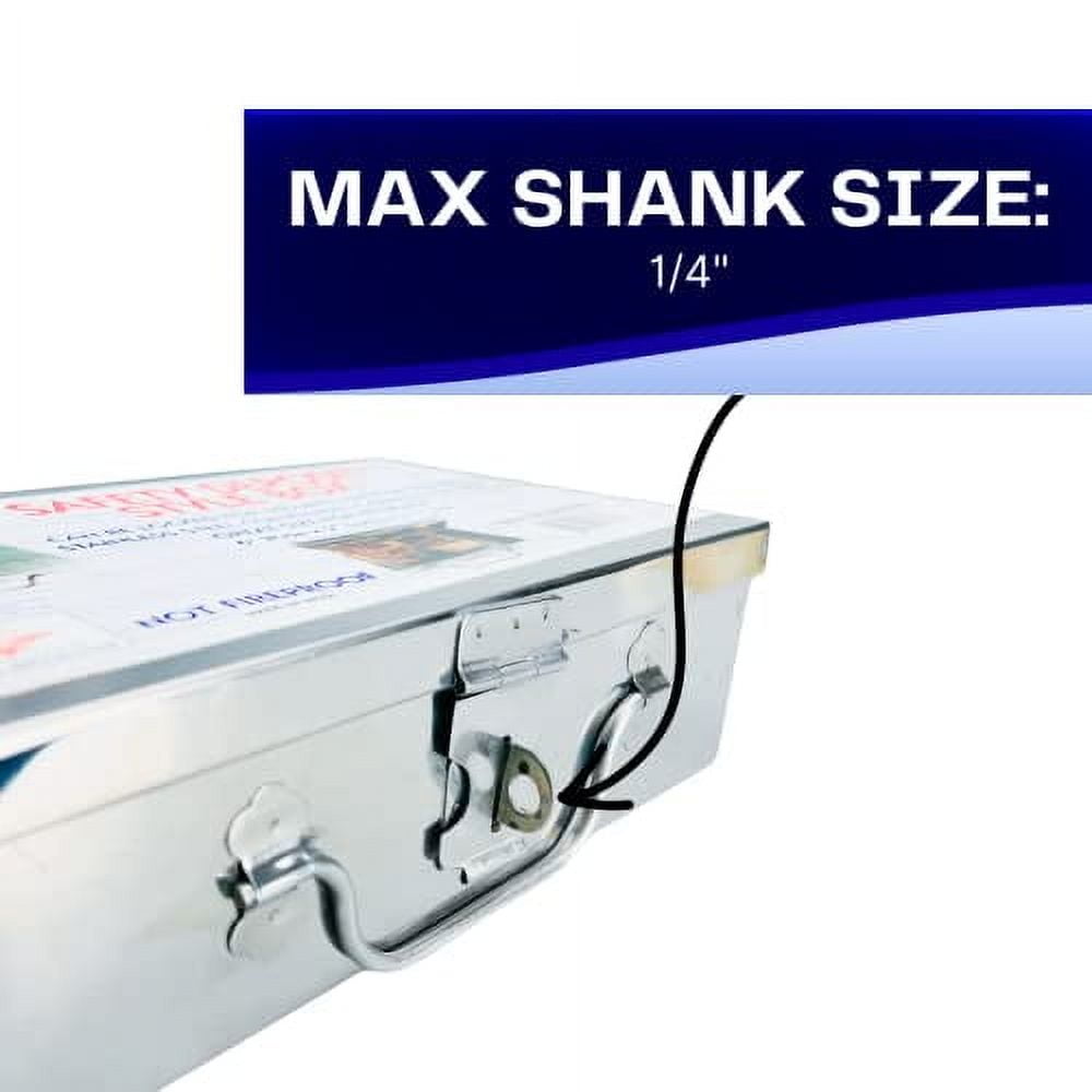 Stainless Steel Storage Box for Padlock | 9" x 6" x 2.75" Design ...