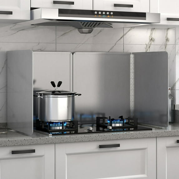 Stainless Steel Stove Grease 2-Sided Heat Proof Splatter Guard For ...